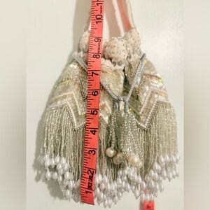 Ethnic Indian Wear | Bags | Indian Elegant Velvet Pearl And Nalki Bead ...